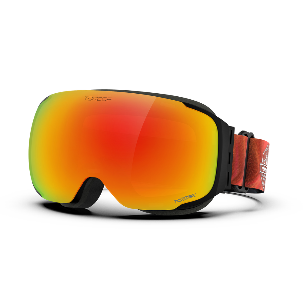 Sunset Snow Goggle - Matte Black Frame & Rudy Lens
